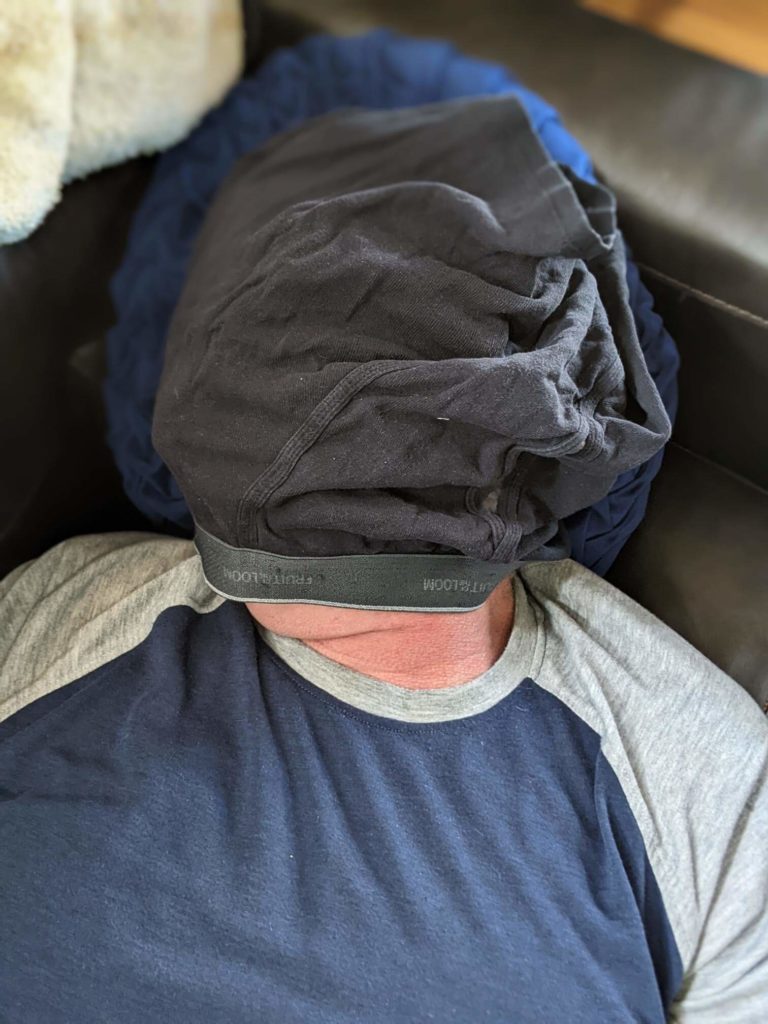 Quickest Improvised Sleep Mask - No Sewing Required! - The Dream ...